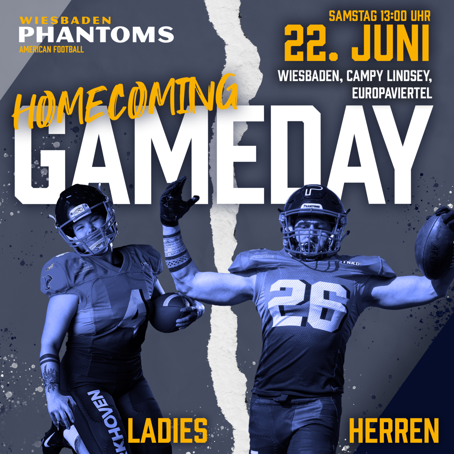 Homecoming für Ex-Phantoms am 22. Juni - AFC Wiesbaden Phantoms e. V.